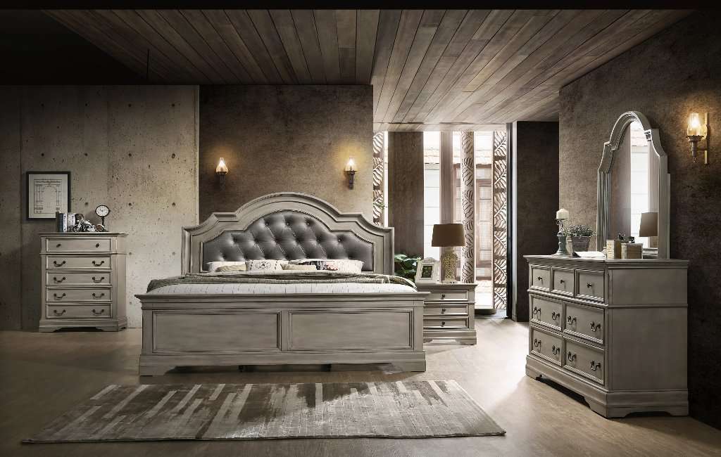 Rustic grey bedroom set store